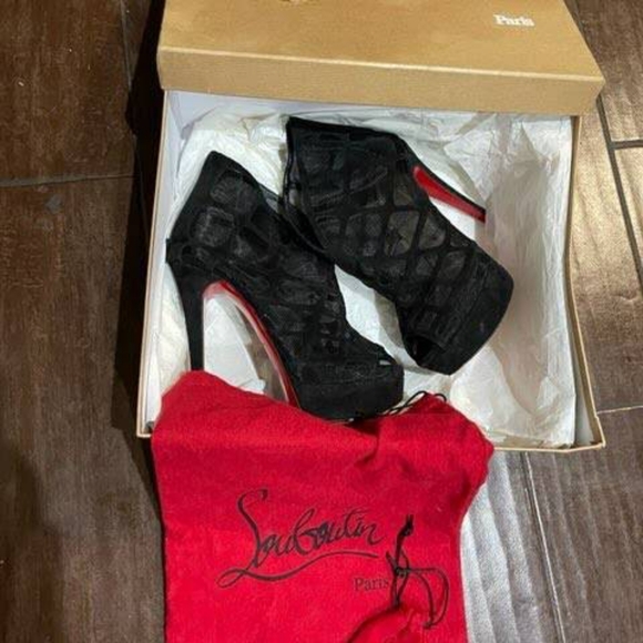 Christian Louboutin | Shoes | Authentic Christian Louboutin Cage Boots ...